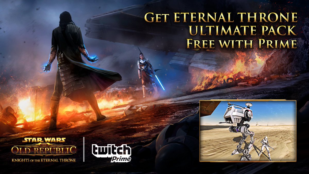 SWTOR: Eternal Throne Ultimate Pack FREE for Twitch Prime Members ...