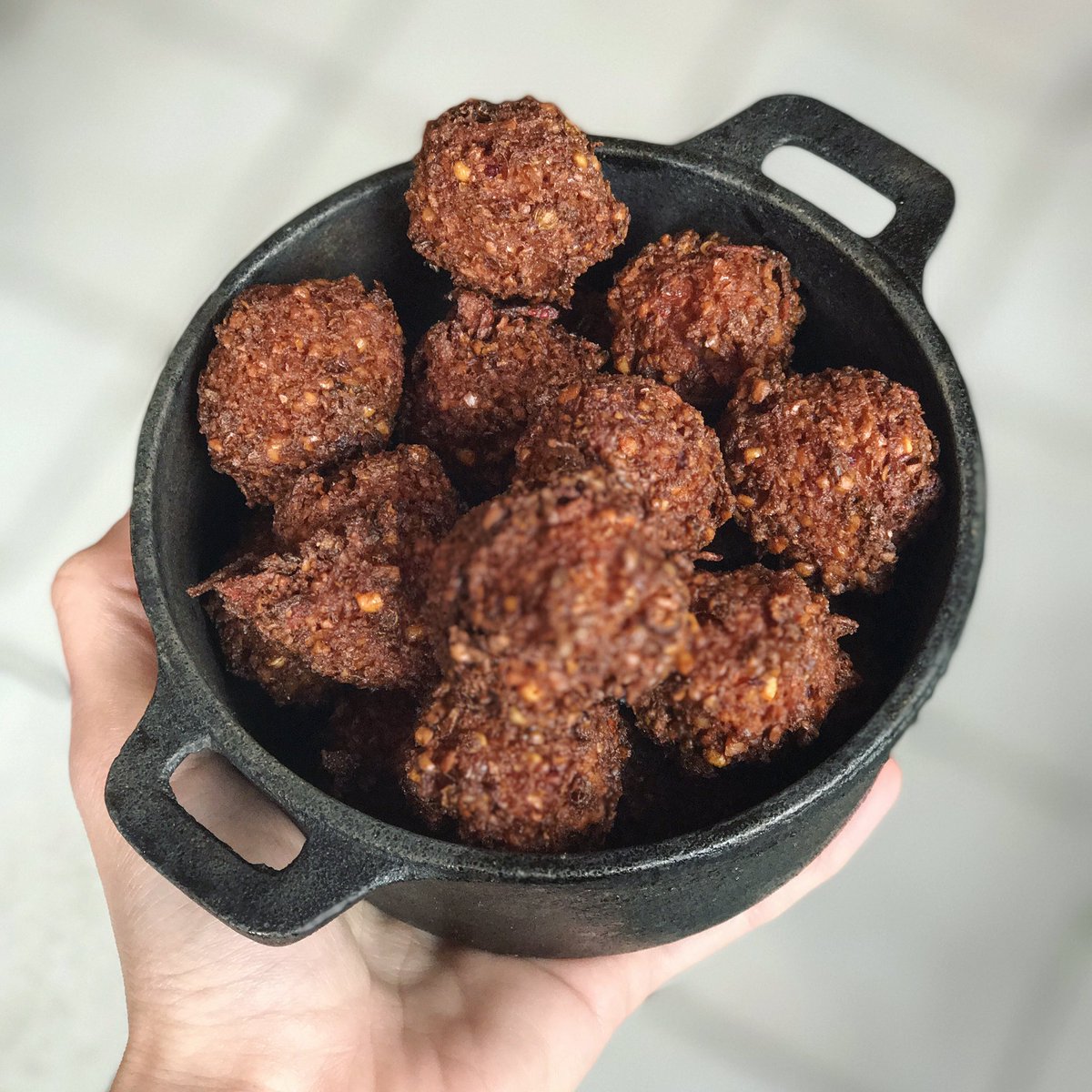 Our olive falafels are perfectly crisped with a briny surge of flavor ...