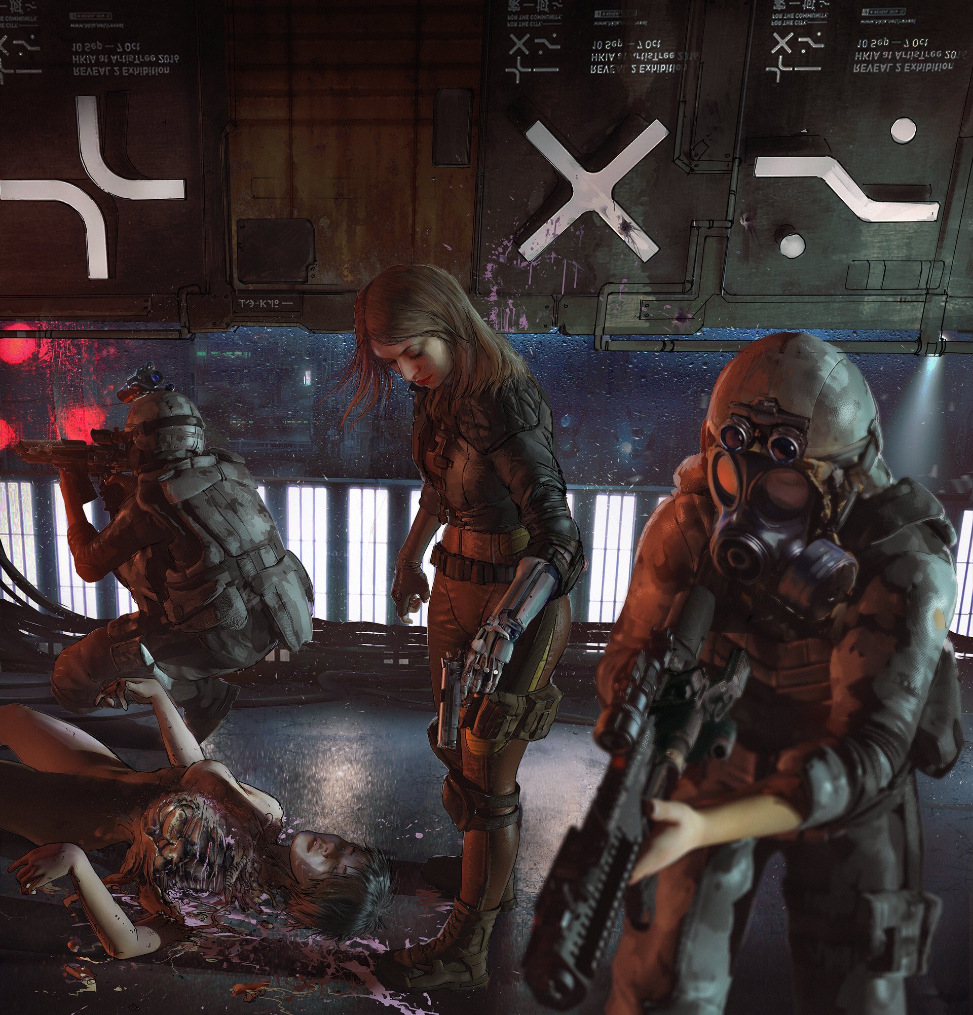 Futuristic Riot Police