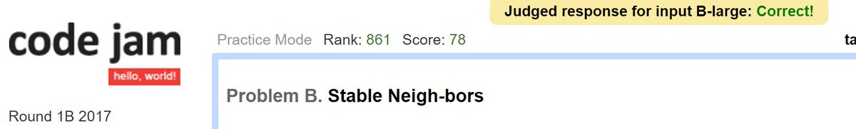 Google Code Jam 2017 Round 1B (13ページ目) - Togetter