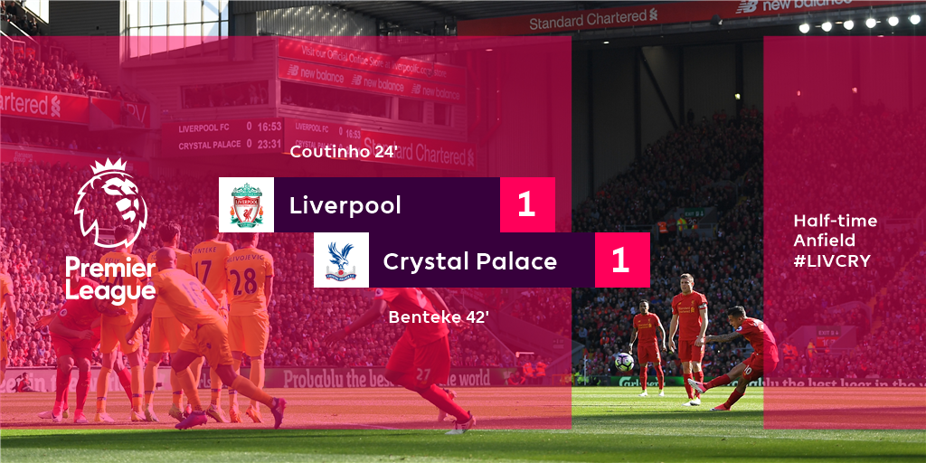 [EPL] 34R 리버풀 v 크리스탈 팰리스, 선발라인업 : 클리앙