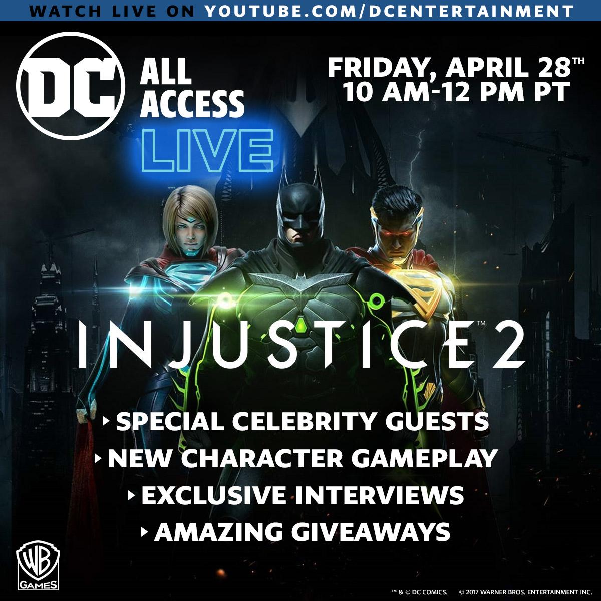 New Injustice 2 Stream via DC All Access w/ New Character Gameplay ...