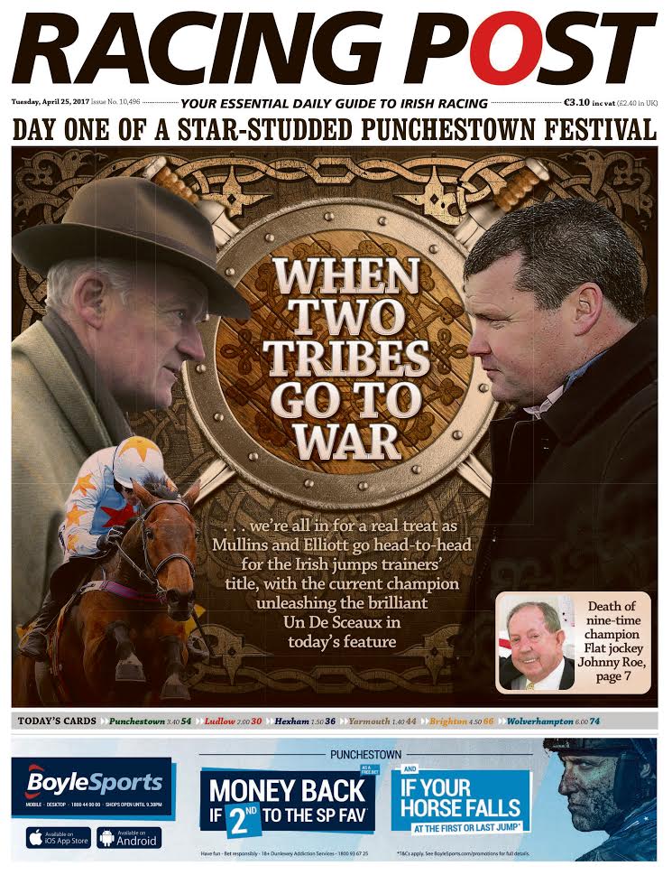 And here is the front page of our Irish edition | Racing Post | Scoopnest