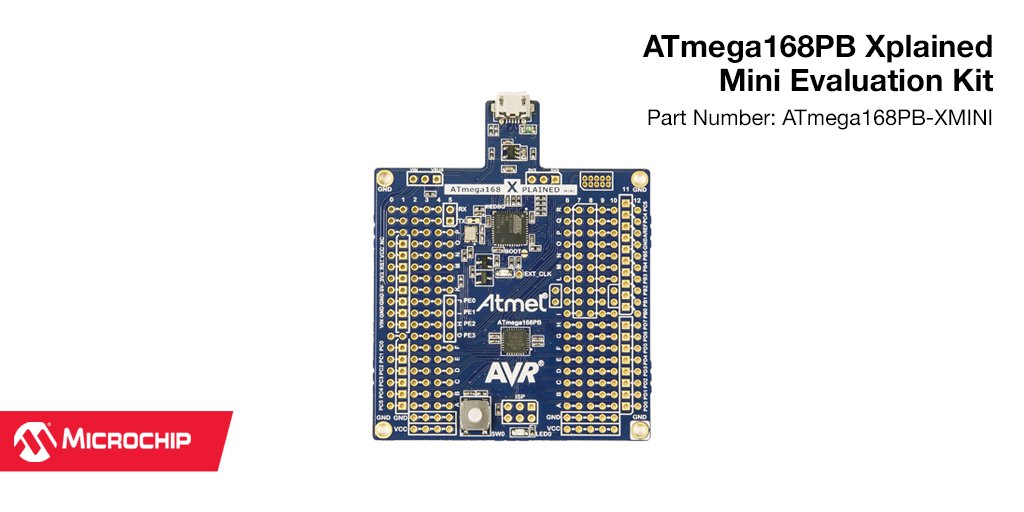 MicrochipTech on Twitter: "ATmega168PB Xplained Mini Evaluation Kit more than 30% off regular ...