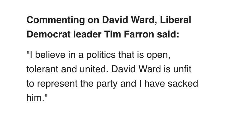 Lib Dems ban former Bradford MP David Ward from standing in June ...