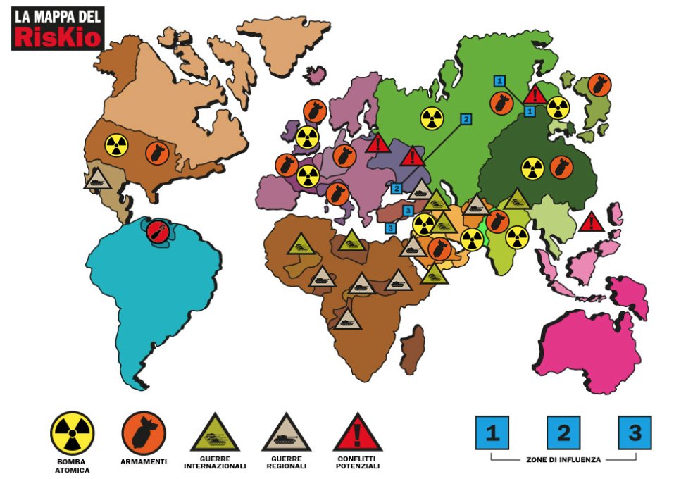 Il mondo come il Risiko: la mappa delle guerre in corso GUARDA E LEGGI ... Il mondo come il Risiko: la mappa delle guerre in corso GUARDA E LEGGI ...