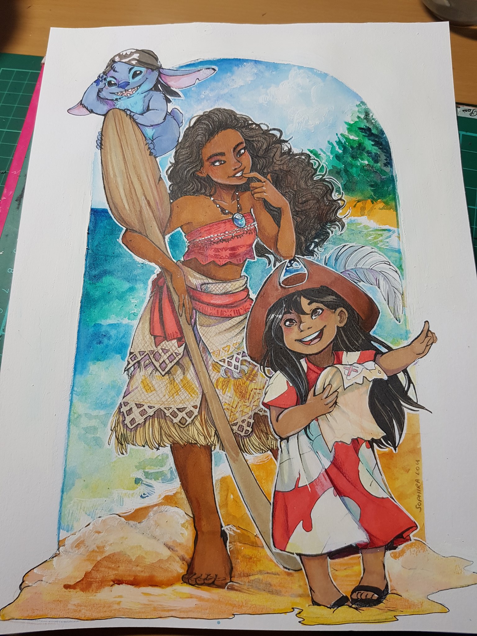 Moana Lilo Y Stitch Moana Print Stitch Aloha Poster Pacific Princess