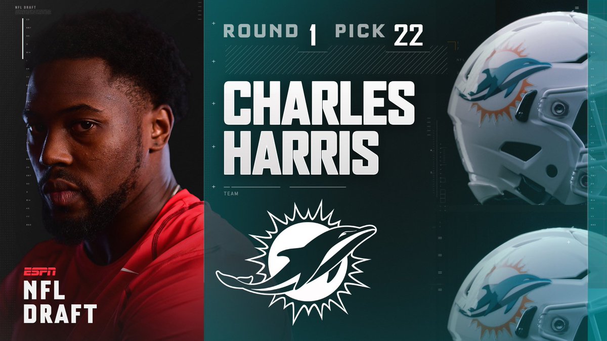 With the 22nd pick in the 2017 NFL Draft, the Miami Dolphins select ...