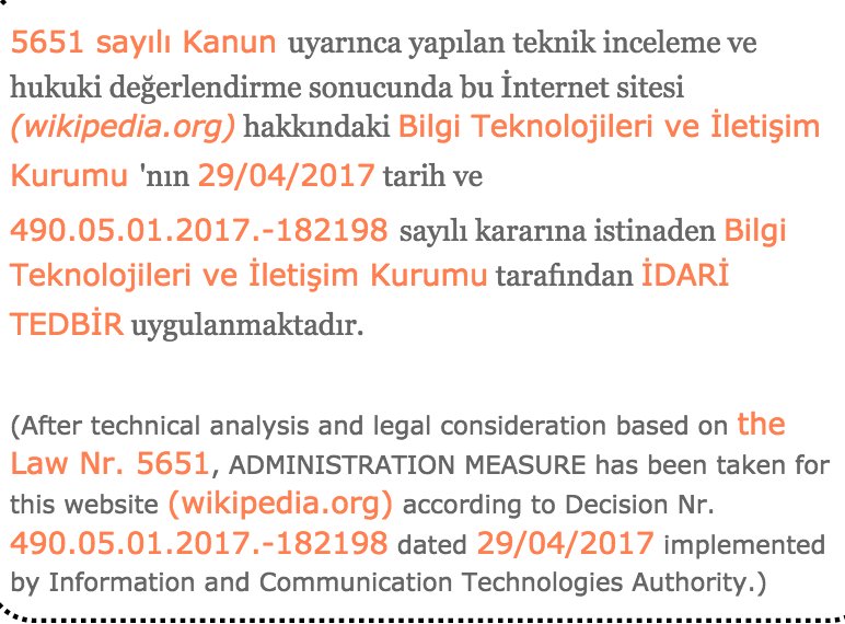 Turkije blokkeert Wikipedia - NRC