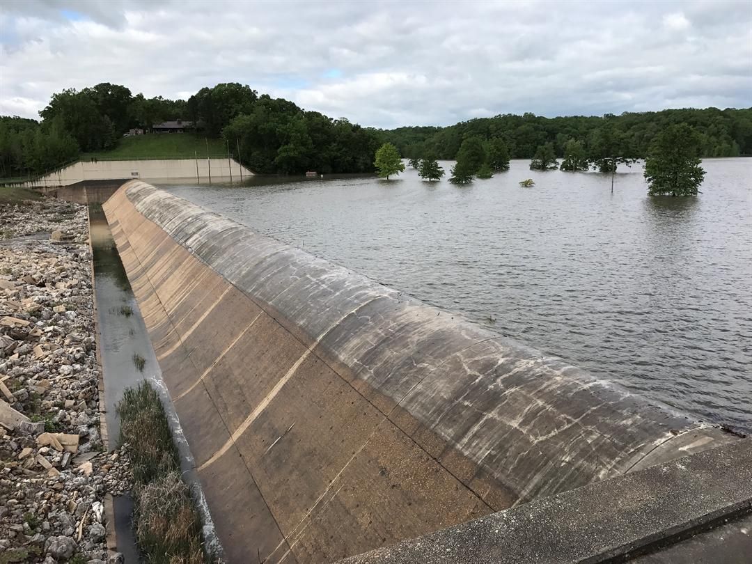 WATCH LIVE: Wappapello Lake overtakes the Auxillary Spillway>> kait8 ...