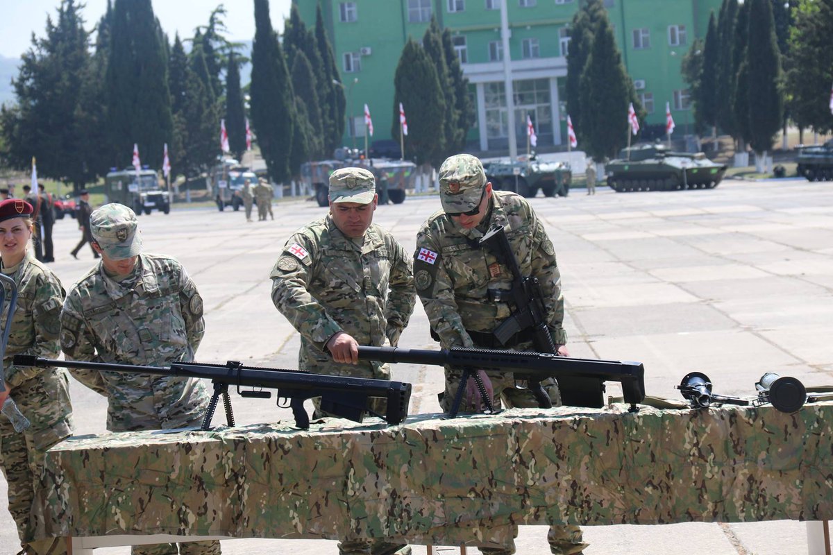 Georgian PDShP .50 cal Anti-Materiel rifles, including an integrally ...