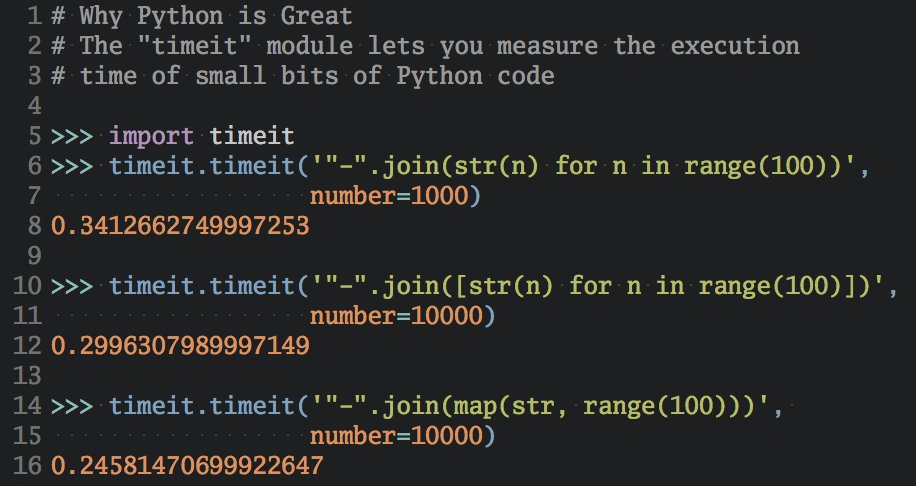 Dan Bader On Twitter 🐍 Measure The Execution Time Of Small Bits Of