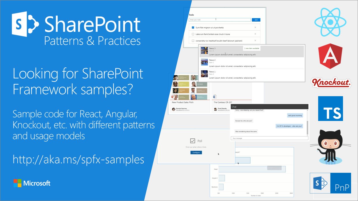 Microsoft 365 Developer on Twitter: "Looking for #SharePoint Framework ...