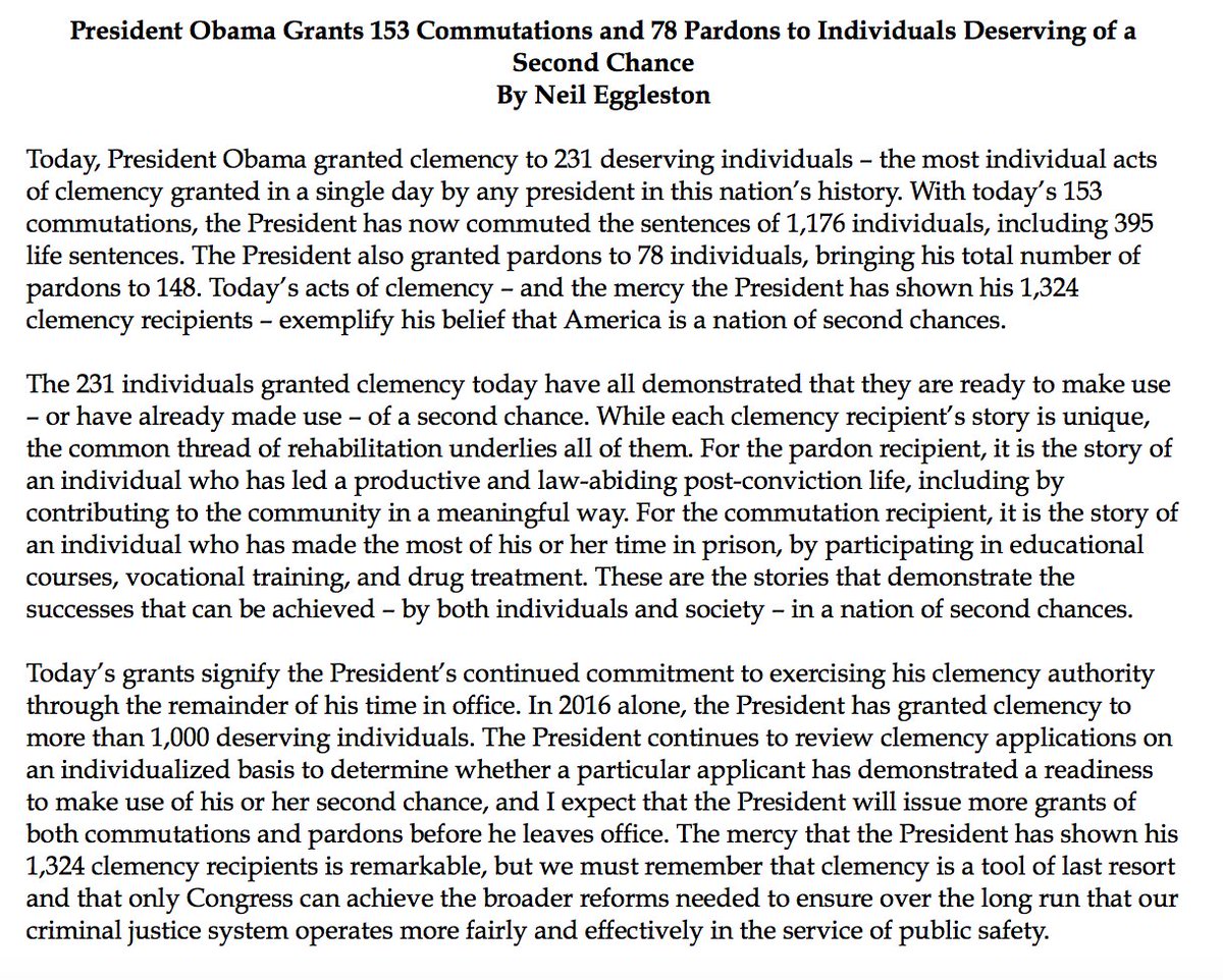 JUST IN: Pres. Obama grants 153 commutations and 78 pardons, the most ...