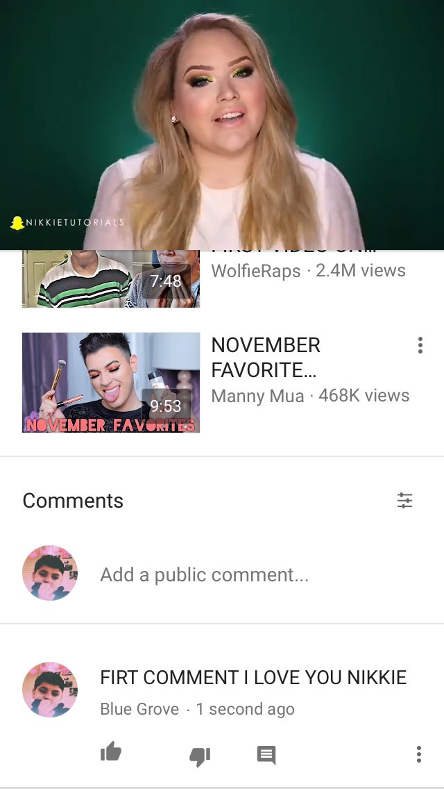 NikkieTutorials on Twitter: "*NEW* RECREATING + REACTING To My FIRST Video Ever is NOW liveeeee ...