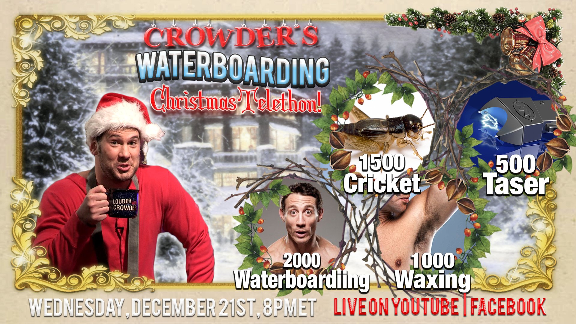 ARFCOM Livestream NOW! Crowder Getting Waterboarded LIVE By Tim Kennedy ...