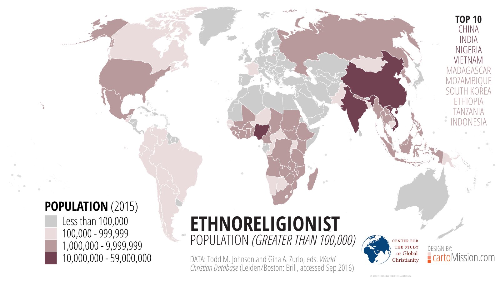 Christianity World Map