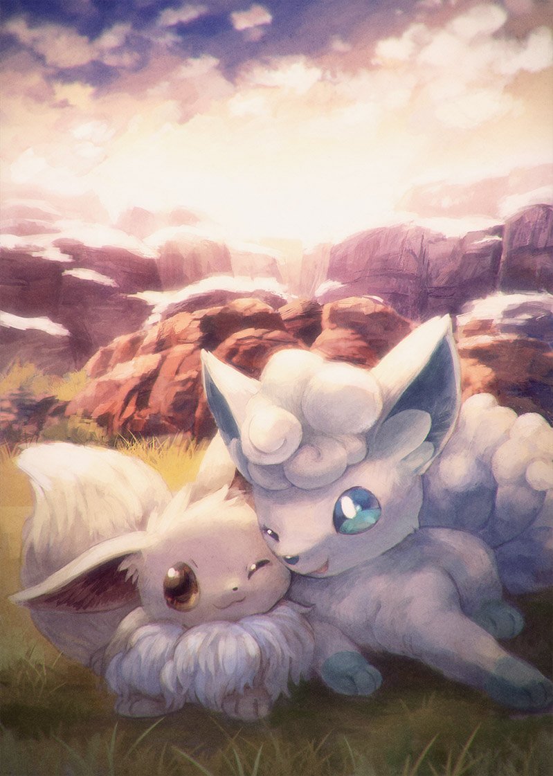 Pokemon Vulpix And Eevee
