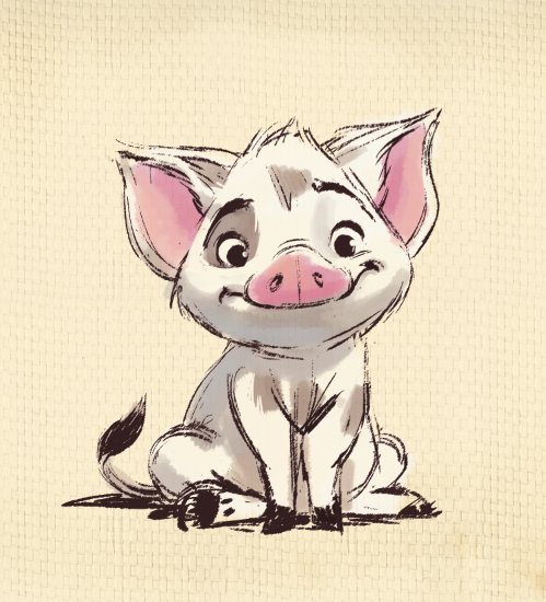 Cute Pua Drawing