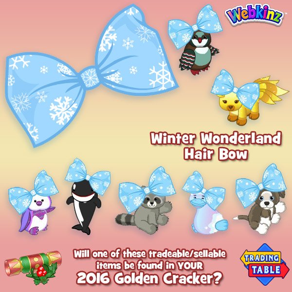 Ganz eStore on Twitter: "The delightful Winter Wonderland Hair Bow will look wonderful on your ...