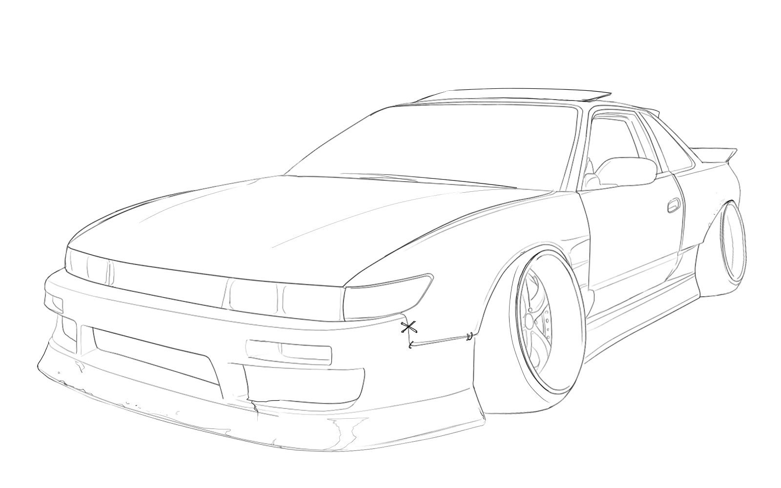 Nissan Silvia Coloring Pages