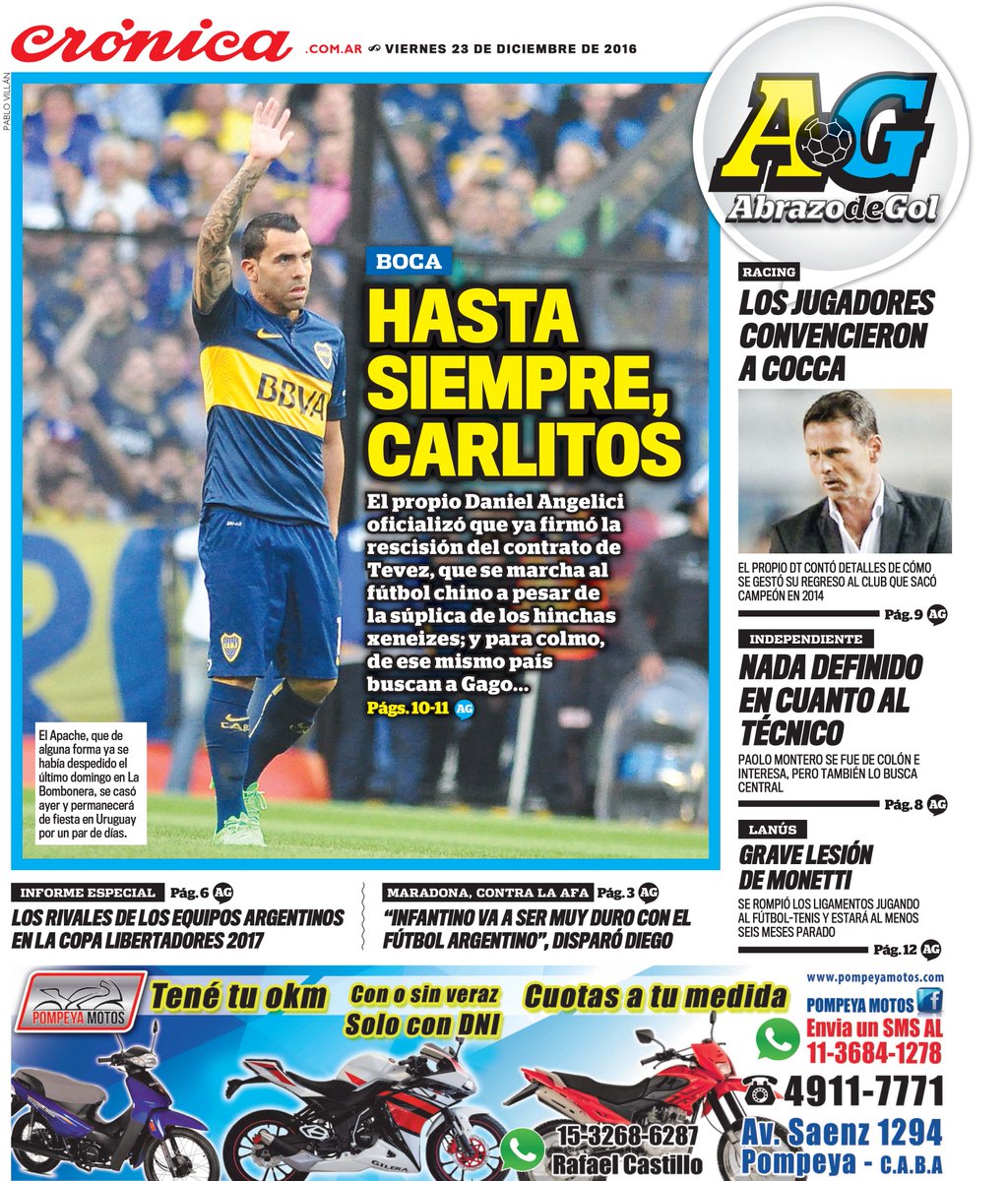 La Tapa De Abrazodegol Boca Hasta Siempre Carlitos Libertadores Los
