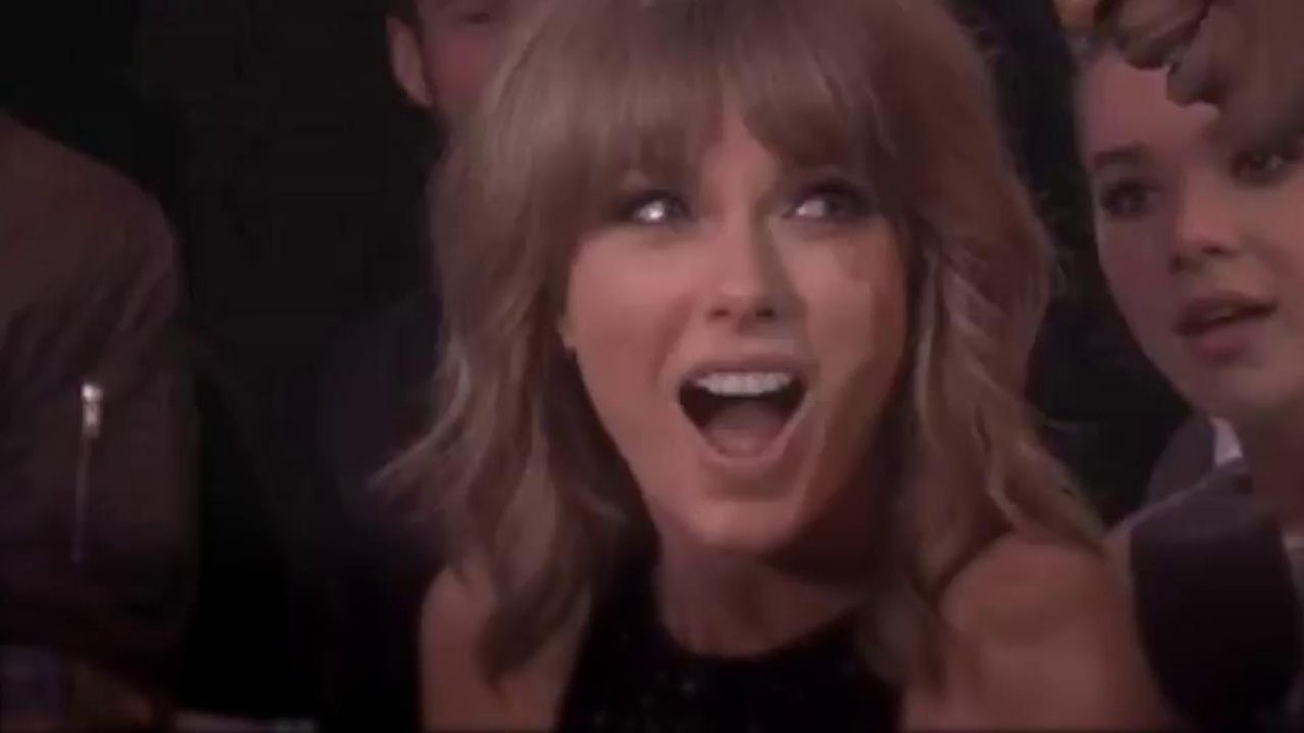 Taylor Swift Excited Face