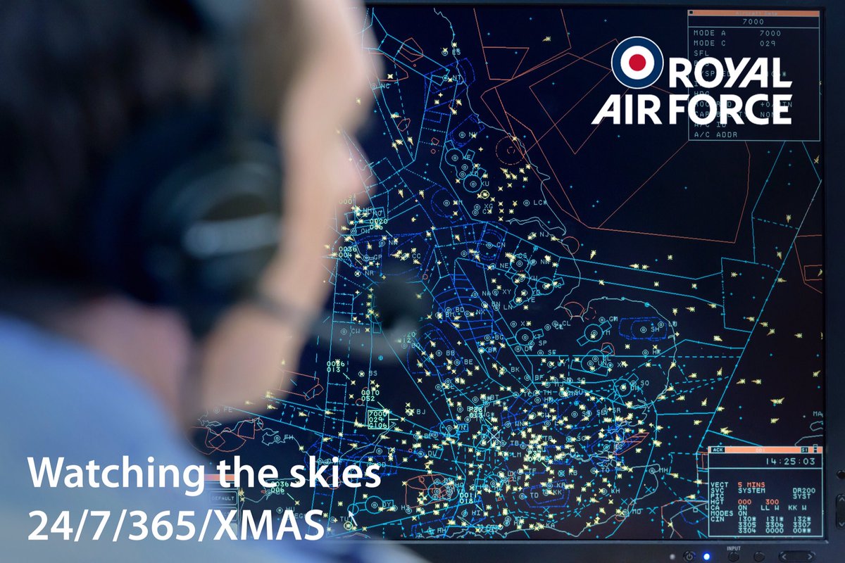 Alongside their colleagues, RAF Air Traffic Controllers at RAF(U ...