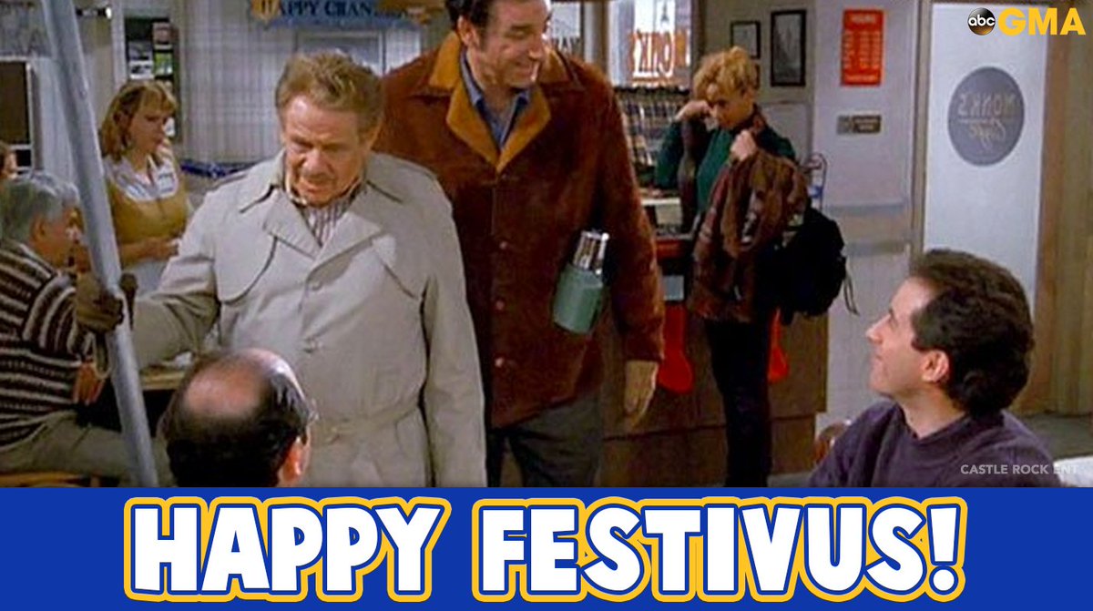 Happy Festivus! A Festivus for the rest of us! SeinfeldTV JerrySeinfeld ...