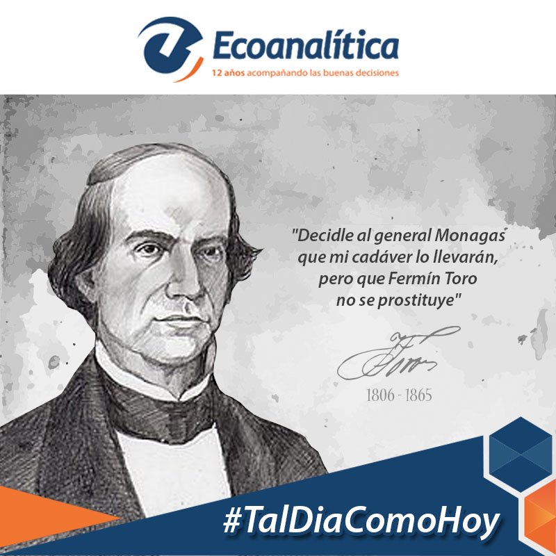 TalDiaComoHoy en 1865, falleció el político y escritor venezolano ...