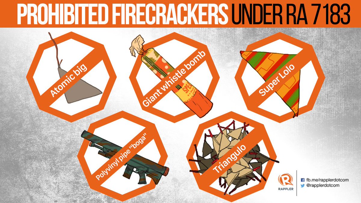 REMEMBER: The following firecrackers are PROHIBITED under the Republic ...