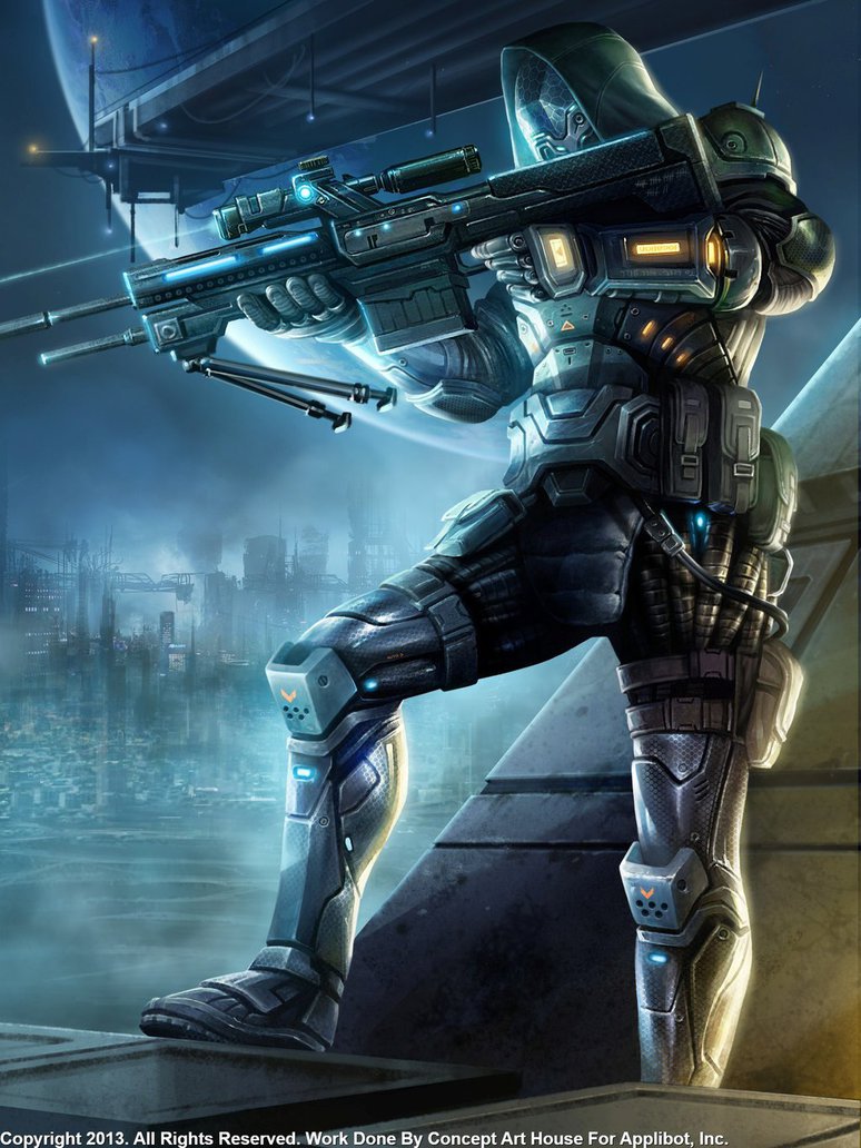 Sniper Sci Fi Art
