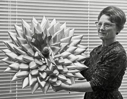 Computer Punch Card Wreath