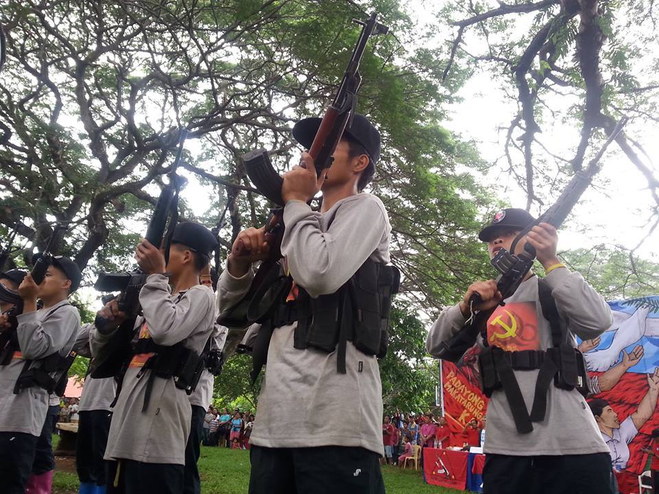 Look: hundreds of members of the npa gathered in medina, misamis ...