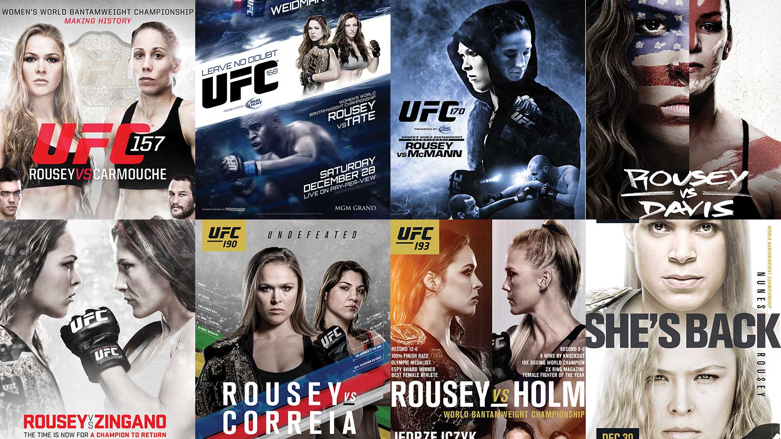 Ufc Female Fighters Poster