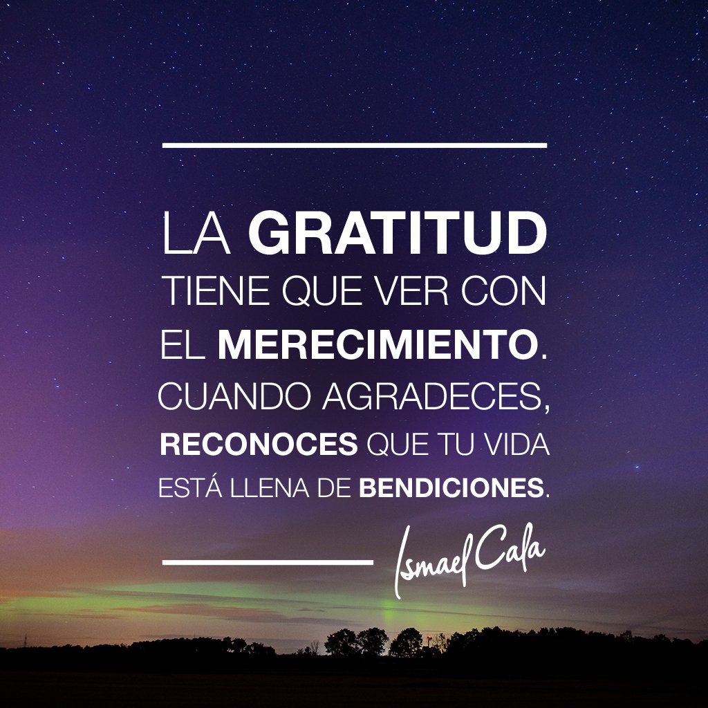 Cuando agradeces reconoces que tu vida está llena de bendiciones... Que ...