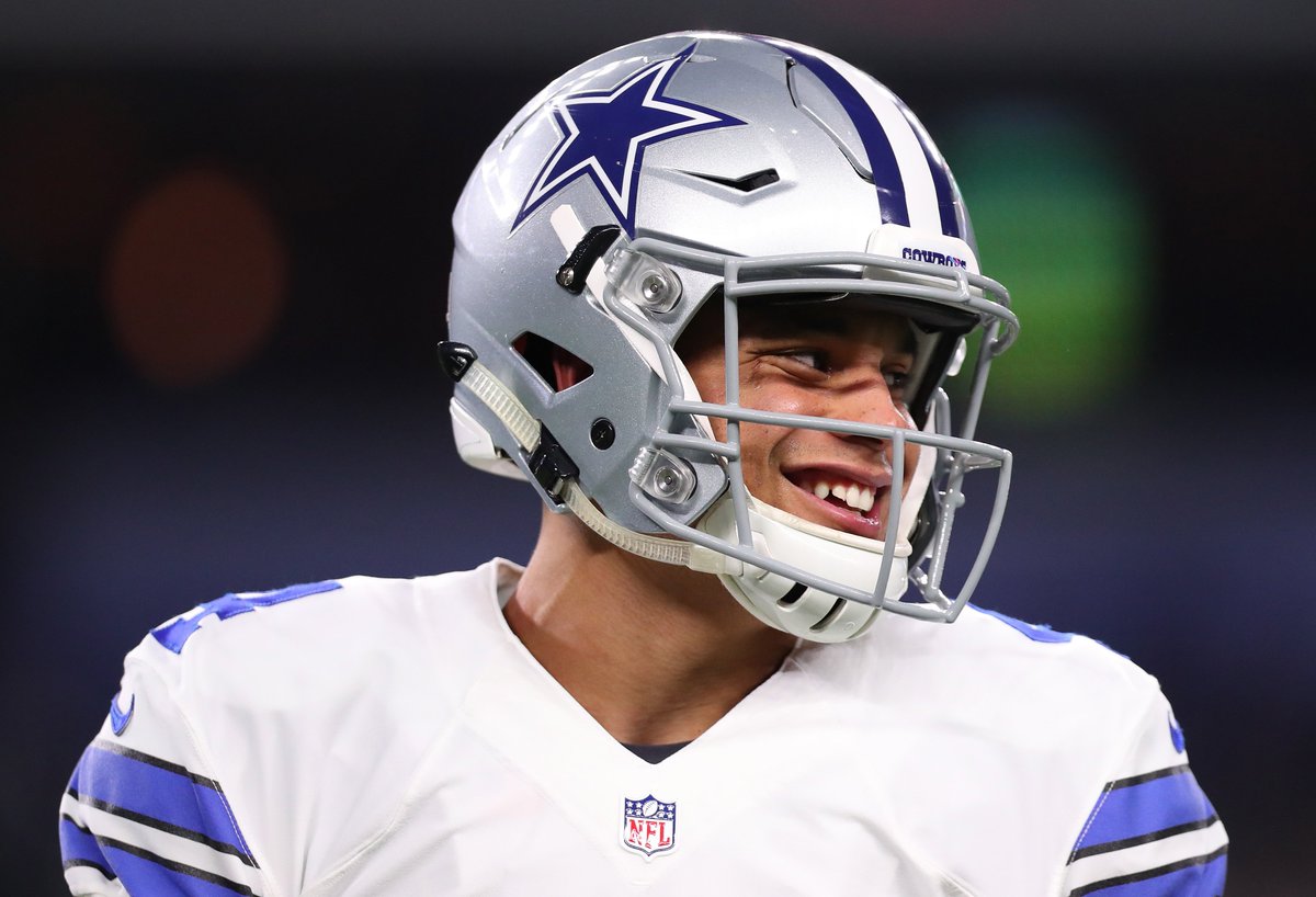 Cowboys are the first team *ever* to have: (1) Rookie QB with 20 TD ...