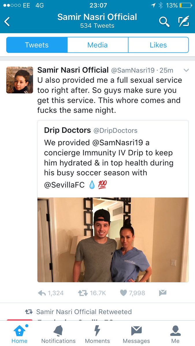 SAMIR NASRI IV DRIP (@SamnasriIVDRIP) | Twitter