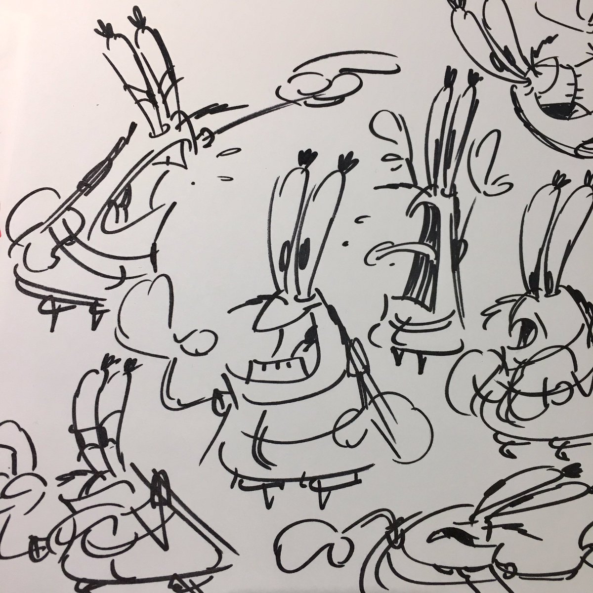 「Sketch dump #SpongeBob 」|Caroline Directorの漫画