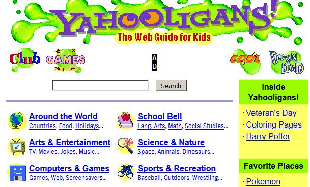 Yahooligans! The go-to search engine for 90s kids : r/nostalgia