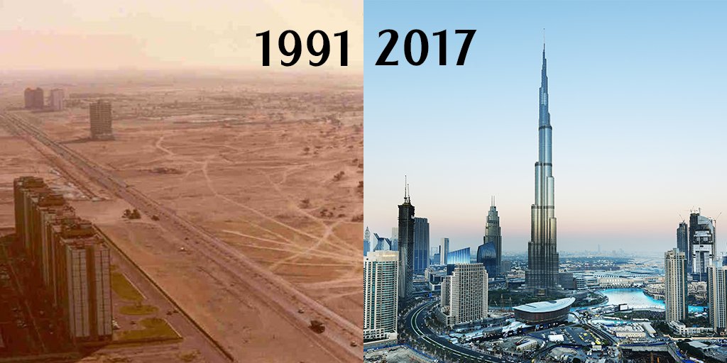 Dubai Development Before And After