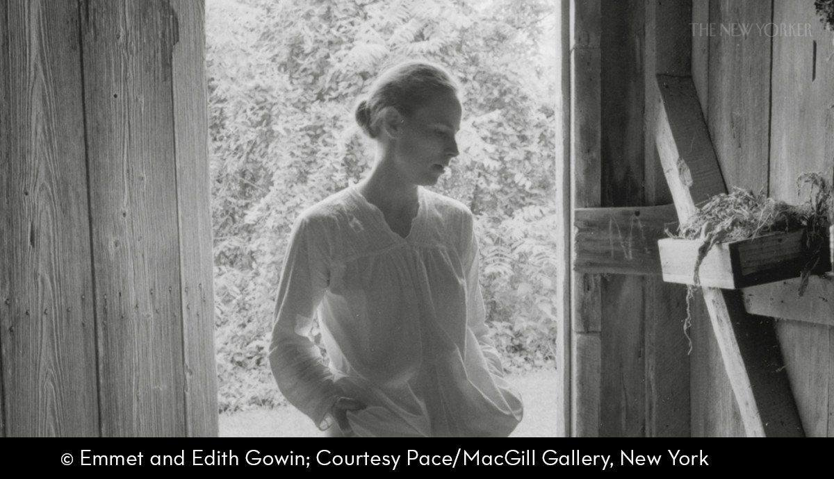 Emmet gowin’s 1971 portrait of his wife, edith, peeing in a barn seems ...