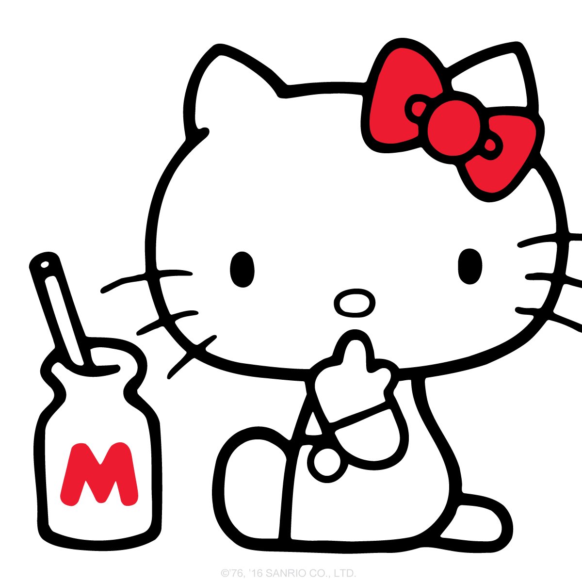 Glass Of Milk Coloring Page