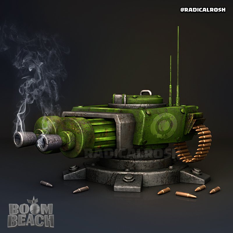 Machine guns boom beach - campaignlopa