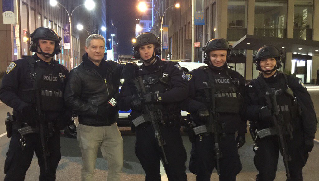 With #nypd sgt anthony corsello & his critical response command team ...