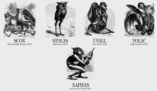 Names of Demons from Collin de Plancy’s ‘’Dictionnaire Infernal’’, 1818. | Cory Doctorow ...