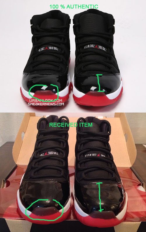 Authentic jordan 11 bred store