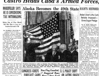 Alaska became the 49th state, this day in 1959. | The New York Times A ...
