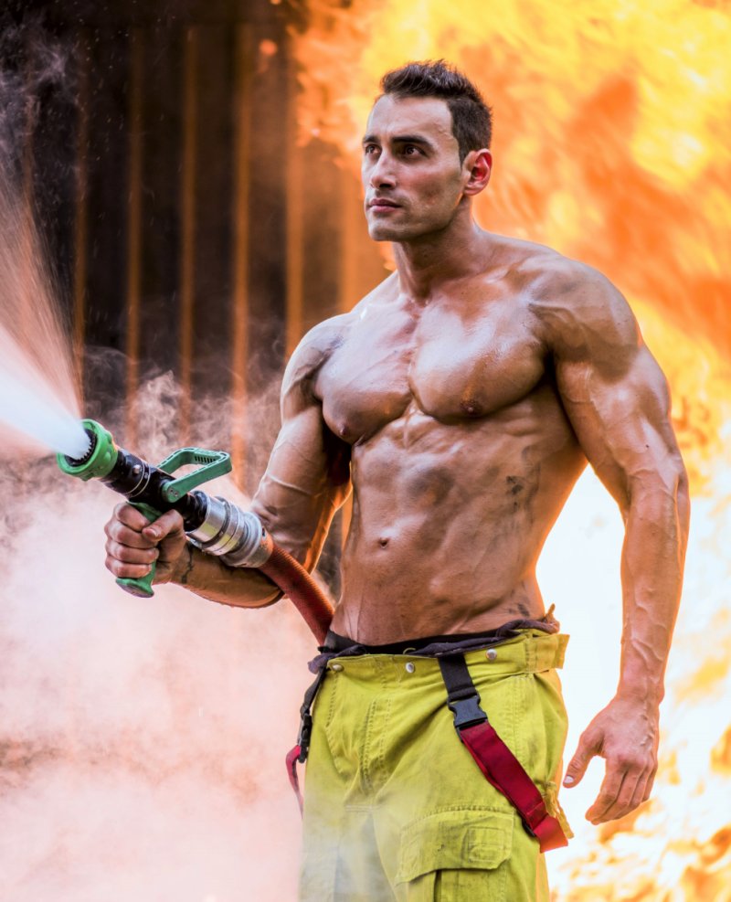 Sexy Fireman With Hose